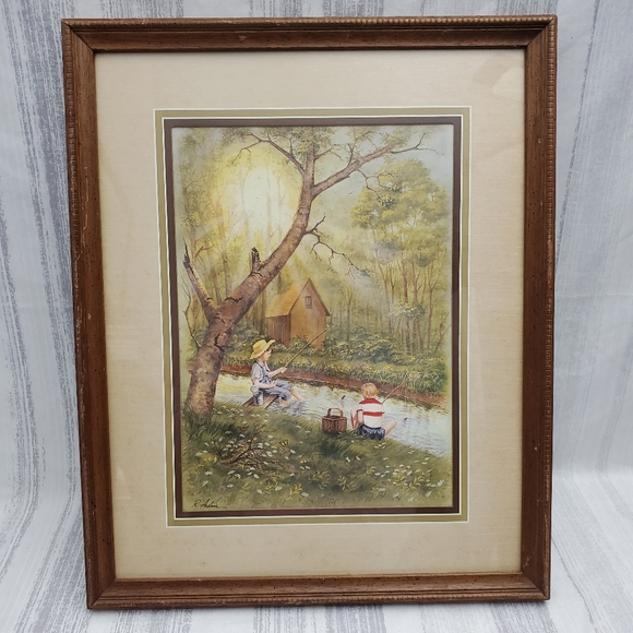 R. Adaire | Art | Vintage R Adair Framed Lithograph Print Art | Poshmark